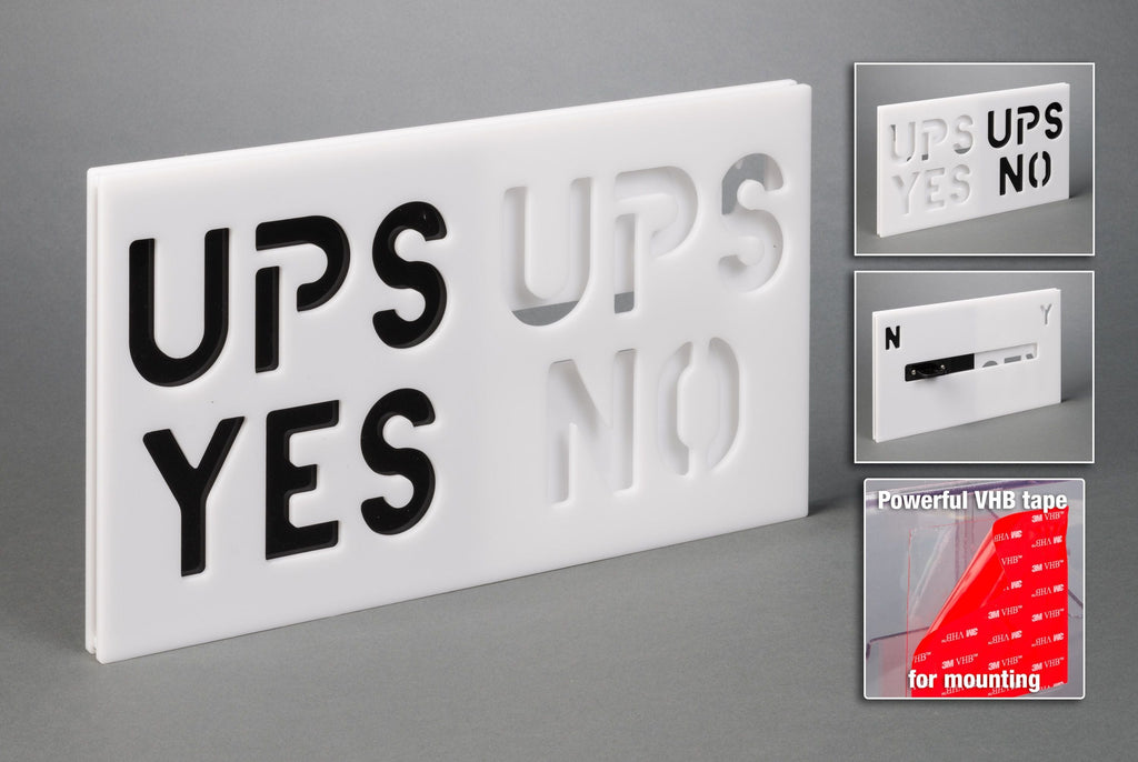 Poltex FEDEXYN-T FedEx Yes No Delivery Window Sign