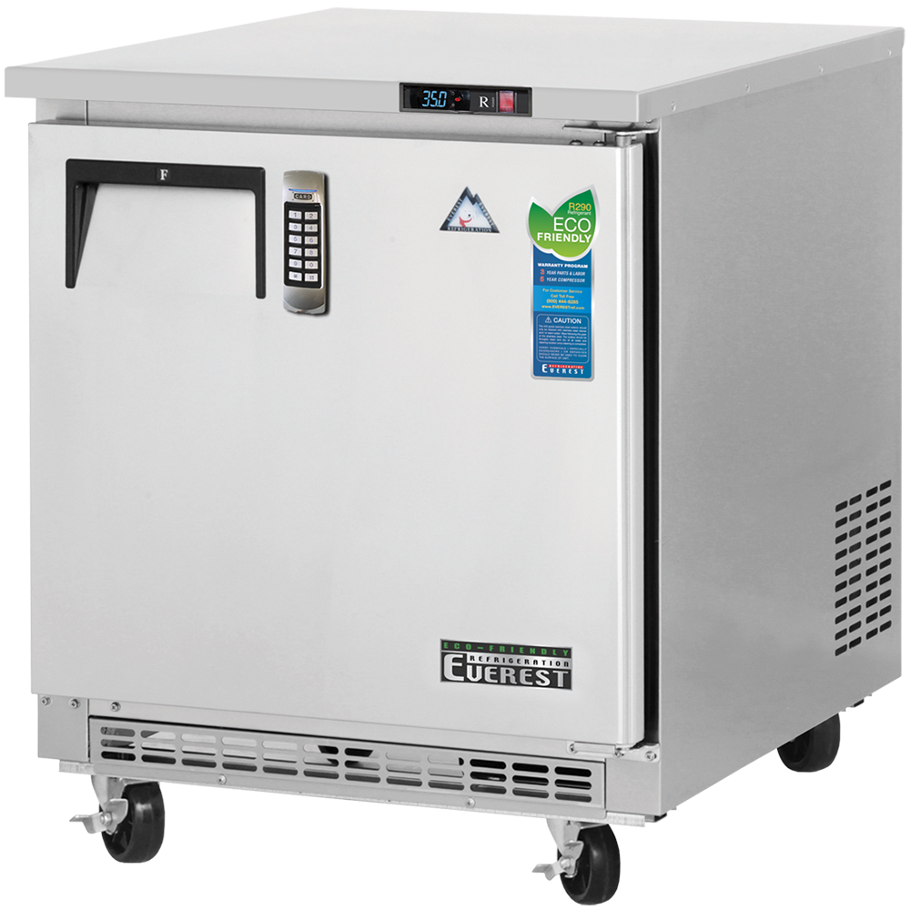 Everest ETBR1-LAB 7.5 Cu.Ft. Stainless Steel Lab Refrigerator