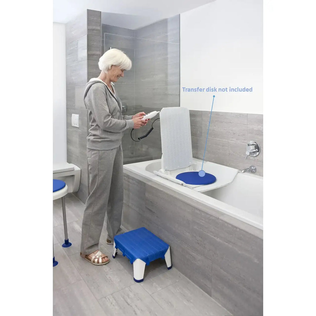 Invacare 1573862 Aquatec XL Heavy Duty Reclining Bath Lift – White