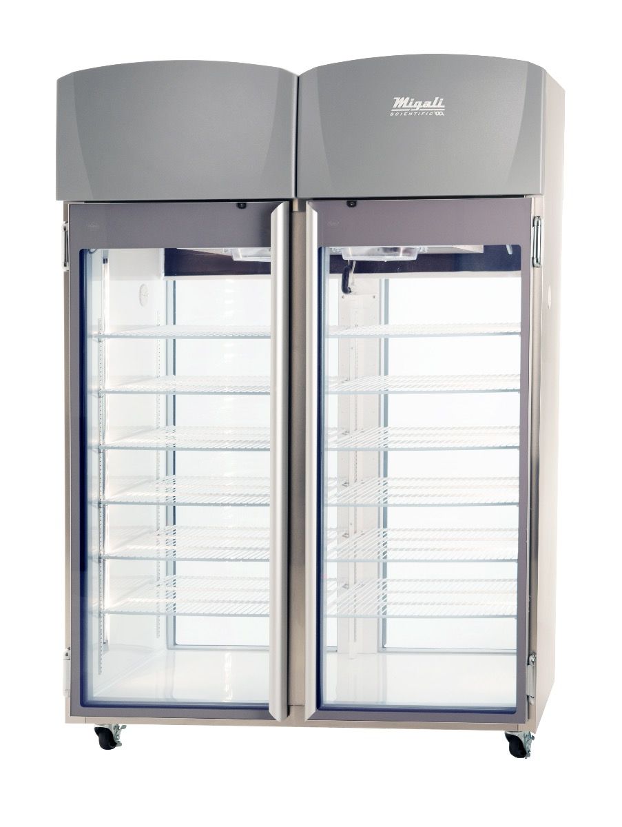 Migali EVOX-2PT-LB-RC Pass-Thru Medical Refrigerator, 48.1 Cu. Ft.