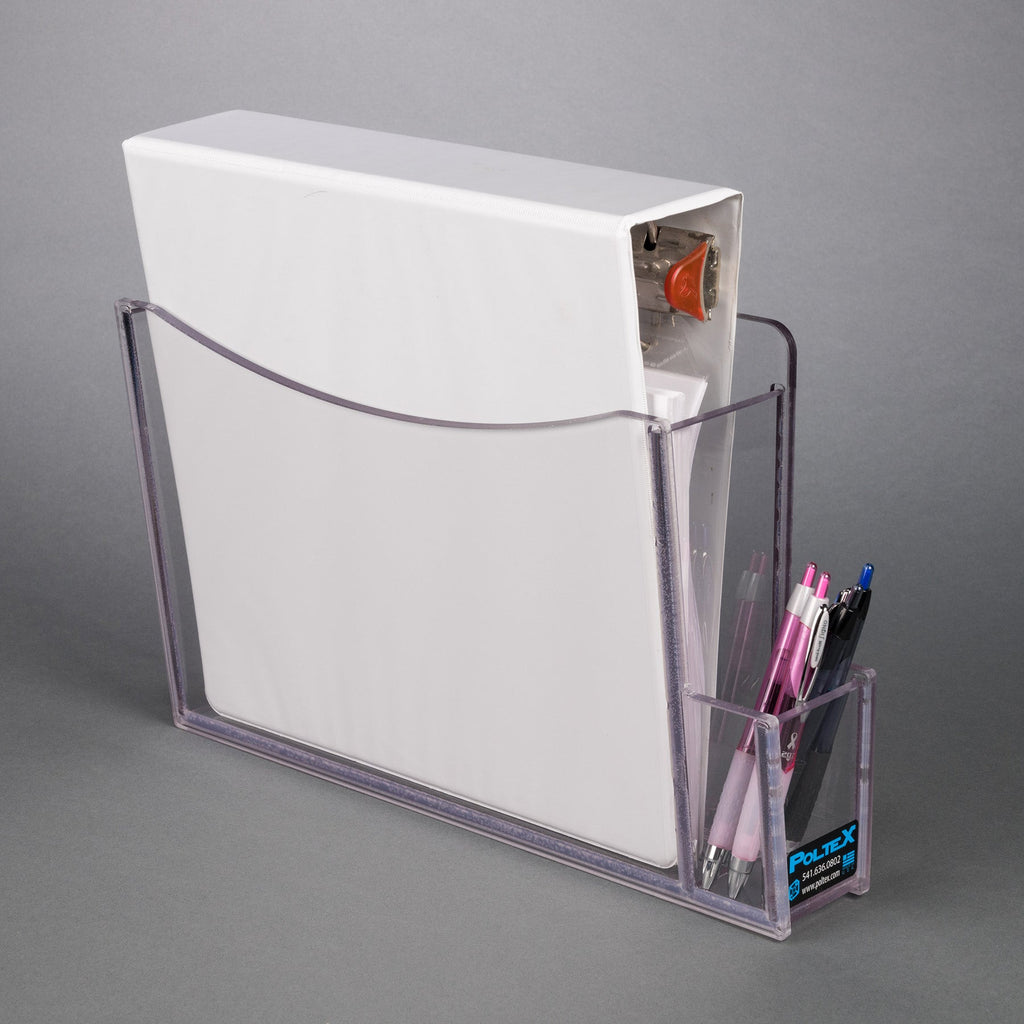 Poltex BINDRPEN 3 Ring Binder Holder with Pen Holder