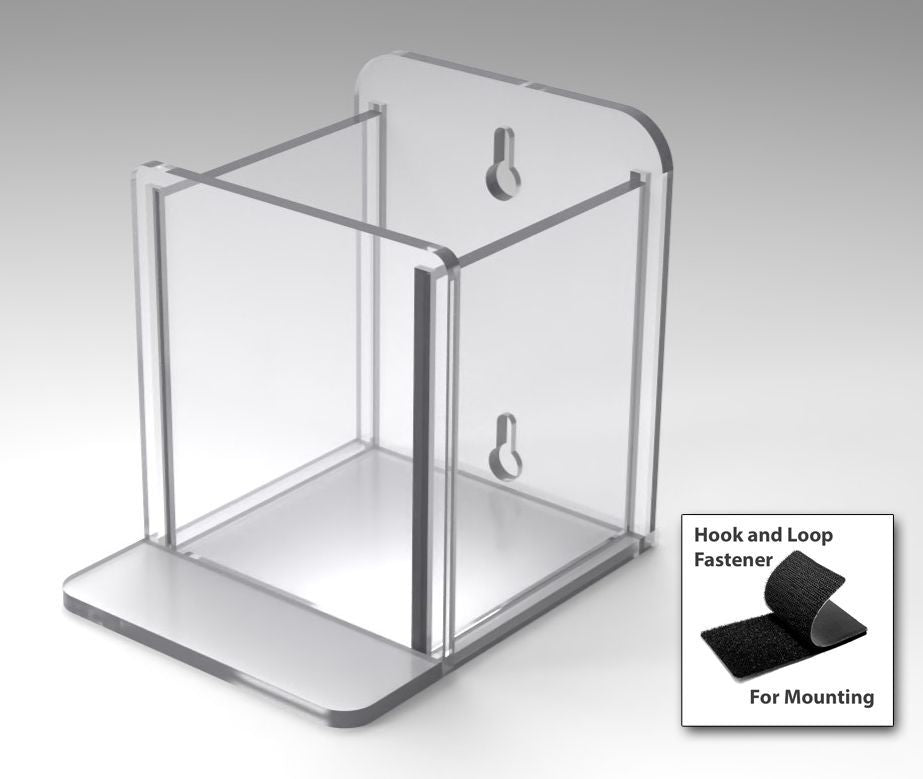 Poltex HANDSANLFIX Large Hand Sanitizer Holder with Fixed Drip Tray