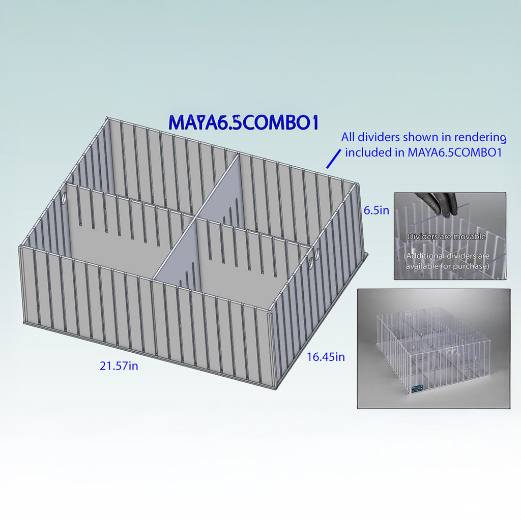 Poltex MAYA6.5 Med Cart 6.5 inch Tall Comb