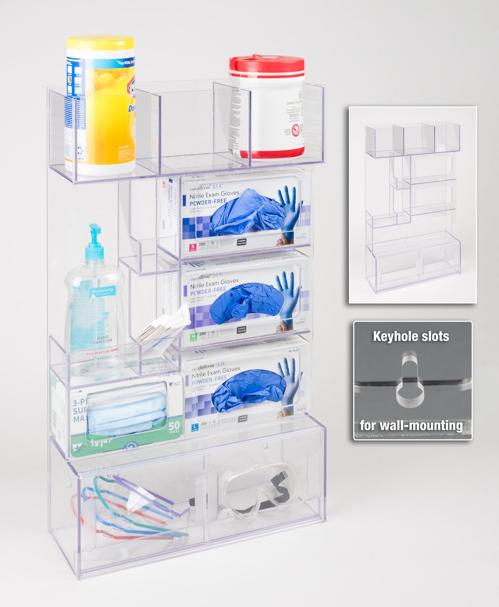 Poltex ONESTOP-W Multi PPE Station-n95 - Wall Mount