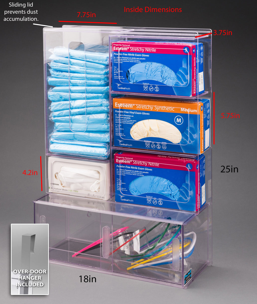 Poltex PPESTATGOG PPE Isolation Station with Goggle Bin