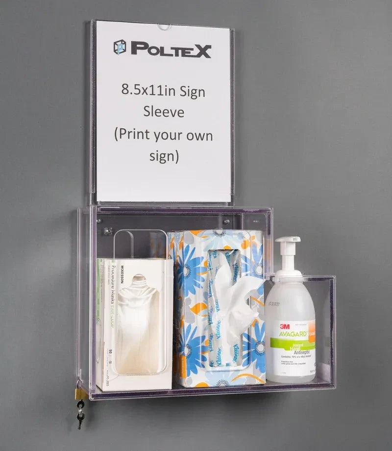 Poltex RESPG Theft Deterrent/Locking Respiratory Hygiene Station G