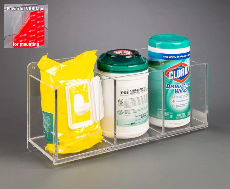 Poltex TRIWIPE Triple Wipe Holder - 2 Tub, Packet