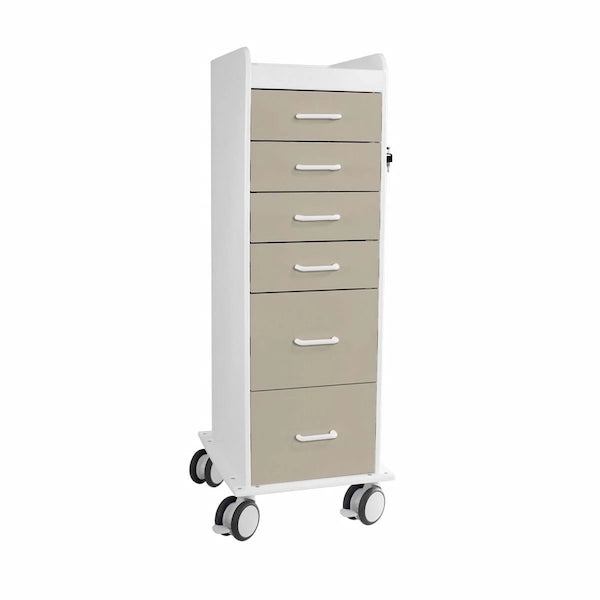 TrippNT 510XX, TL 6D Cart – Tall Slender 6 Drawer Medical Storage Cart
