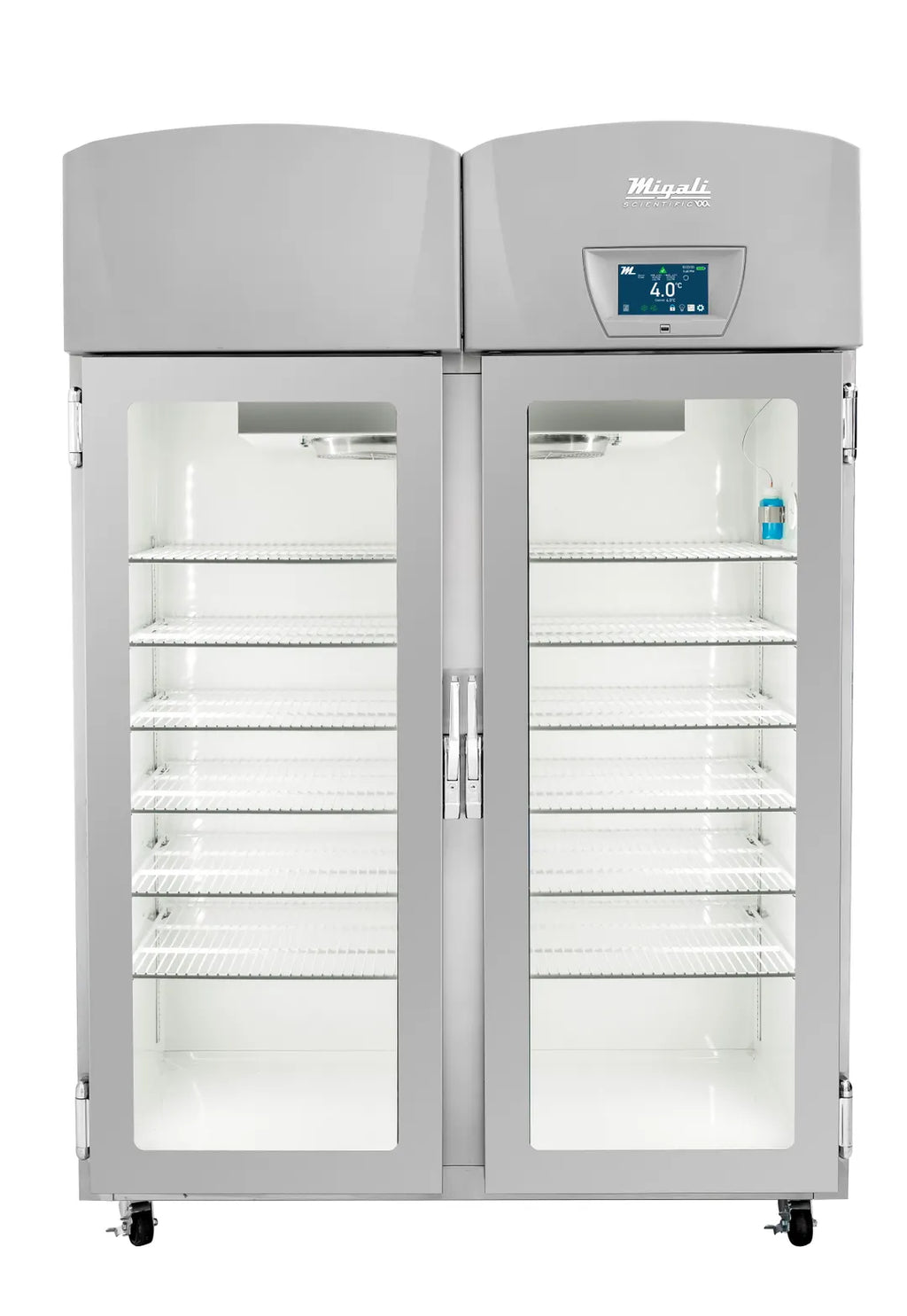Migali EVOX-2RG-LB (2) Glass Door Medical Refrigerator, 44.9 Cu Ft